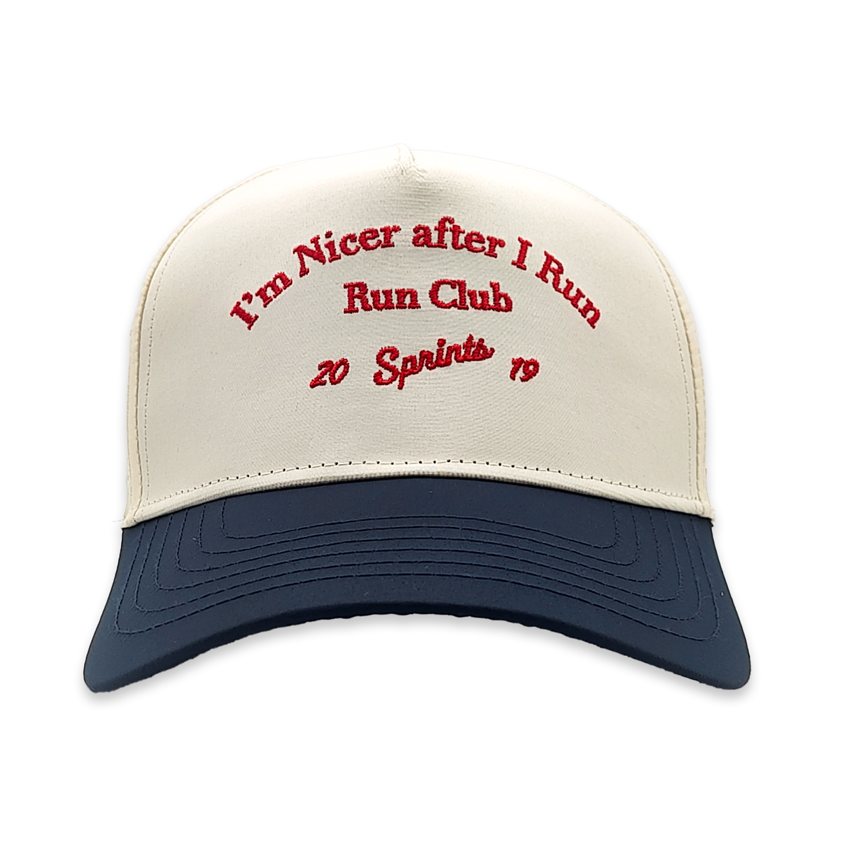 I'm Nicer After I Run Run Club Structured VP Hat (Unisex) – Sprints INC