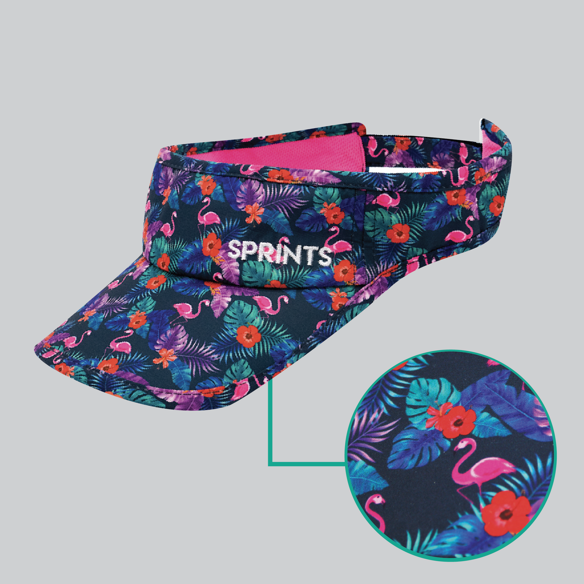 Neon Flash Reflective Pink Visor (Unisex) – Sprints INC