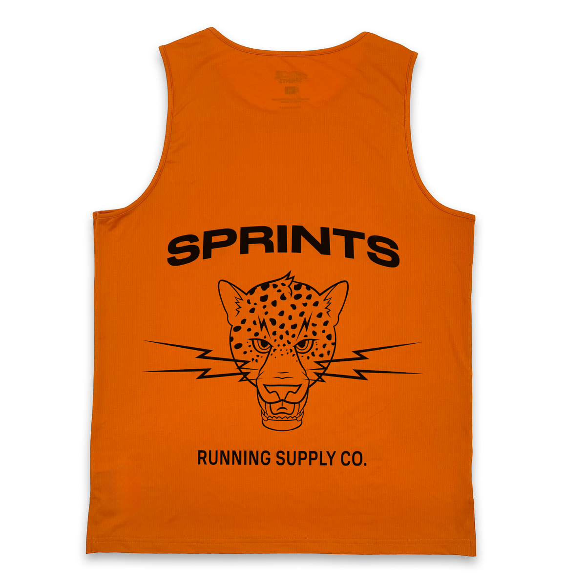 Mens Core Zero Running Tank - Vault Jag Orange – Sprints INC