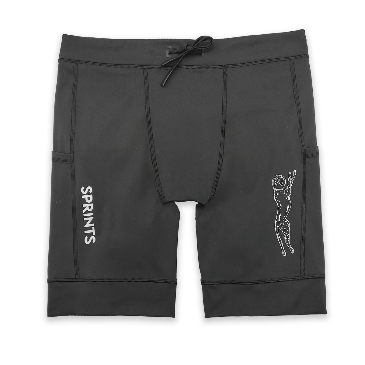 Mens Flexion 8" Compression Short - Stealth Black – Sprints INC